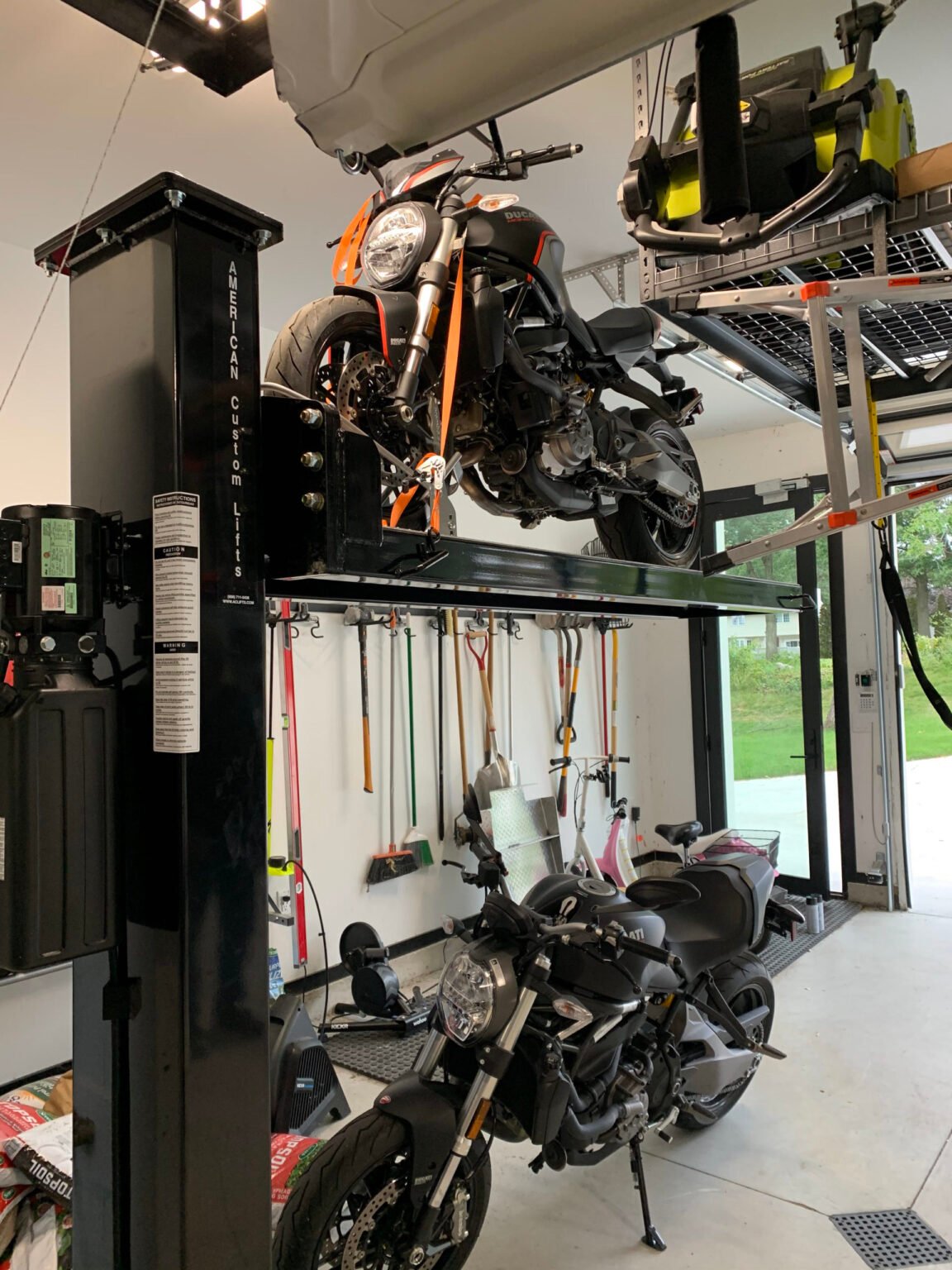 Motorcycle Parking Lift Made in USA | American Custom Lifts